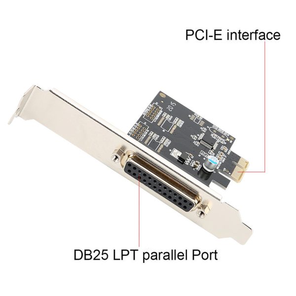 Card PCI-E 1X sang LPT DB25 Parallel chip WCH382 382L