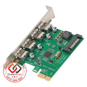 Card chuyển đổi PCI-E to 4 USB 3.0 Chipset NEC D720201 chất lượng cao