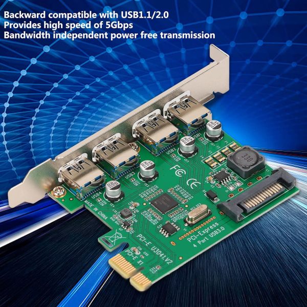 Card chuyển đổi PCI-E to 4 USB 3.0 Chipset NEC D720201 chất lượng cao