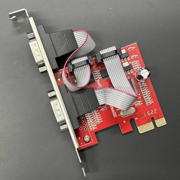 Card PCI-E to 2 RS232 Unitek Y-7504 Moschip MCS9922 chất lượng cao