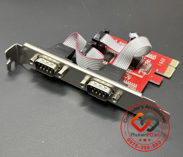 Card PCI-E to 2 RS232 Unitek Y-7504 Moschip MCS9922 chất lượng cao