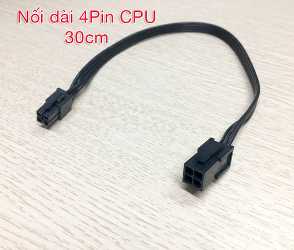 Dây cáp nối dài 4Pin 12V CPU 30cm dây bọc lưới