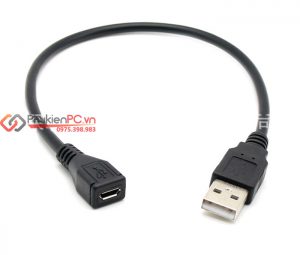 Dây cáp USB Male sang Micro USB Female 25cm