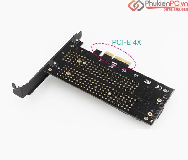 Card SSD M2 NVMe PCIe, M2 SATA 22110 2280 to PCI-E 4X