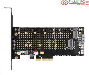 Card SSD M2 NVMe PCIe, M2 SATA 22110 2280 to PCI-E 4X