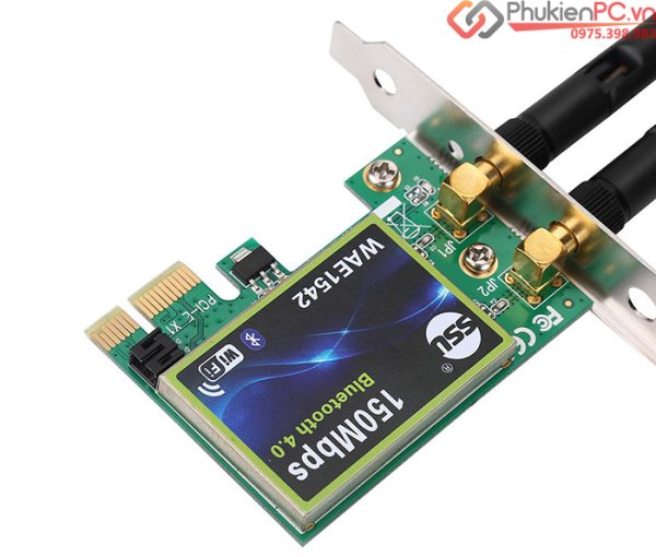 Card PCIe Wifi 150Mb 2.4G Bluetooth 4.0