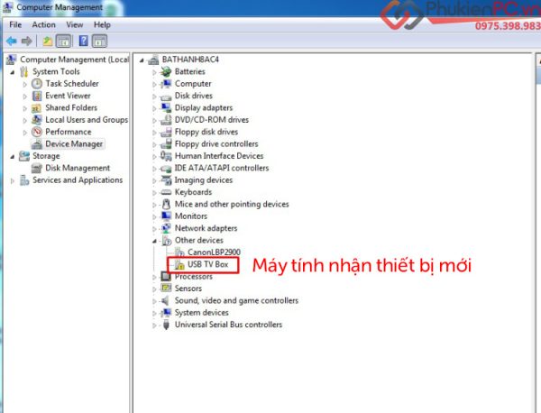 Hướng dẫn cài đặt driver, cách chụp hình ảnh USB TV Stick