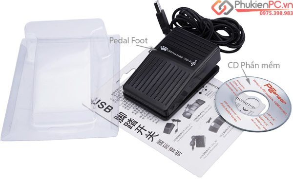 Bàn đạp điều khiển chân-usb foot switch pedal Chụp ảnh, ghi hình cho ...