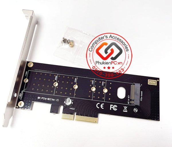 Card SSD M2 NVMe PCIe 22110 2280 to PCI-E 4X