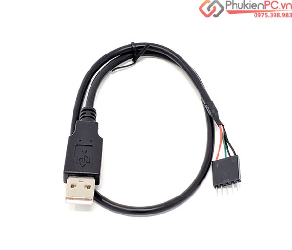 Cáp USB Male to 5 Pin Header Male 0.5M