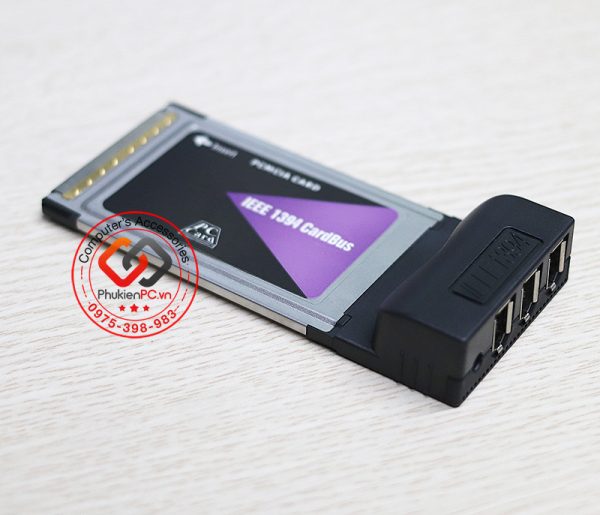 Express card mở rộng 3 cổng Firewire 1394A Laptop