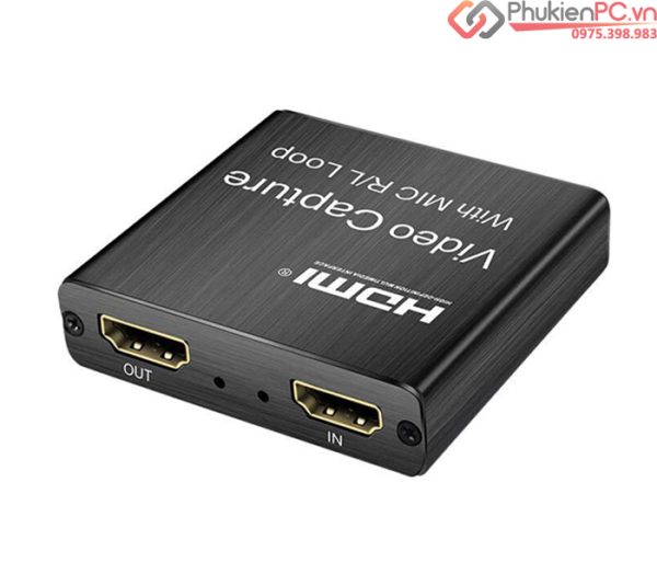 Box HDMI ghi hình, live stream video 4K USB 2.0 có mic