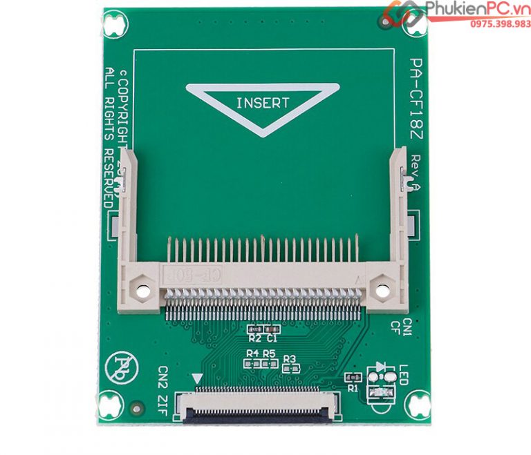 Adapter thẻ nhớ CF sang ZIF/CE 1.8