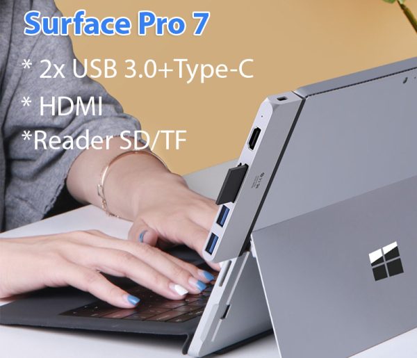 Hub chia USB HDMI máy chiếu Tivi chuyên dụng cho Surface Pro 7