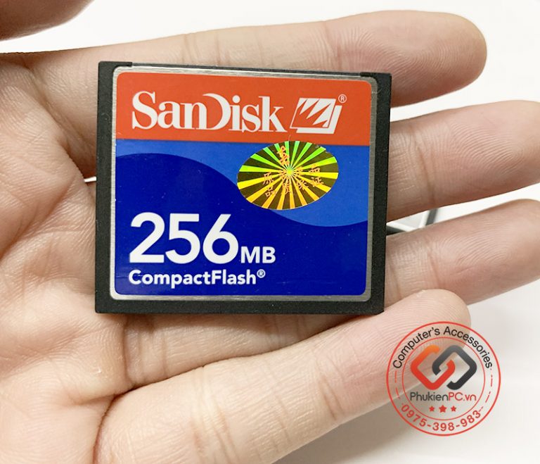 Thẻ nhớ Compact Flash CF Card Sandisk 256MB cho máy CNC công nghiệp