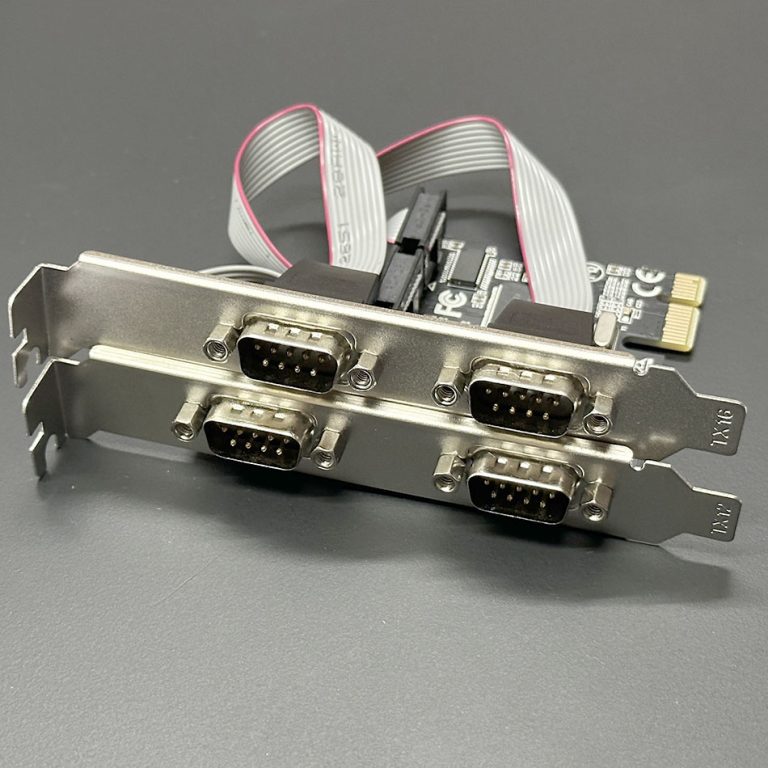 Nơi bán Card PCIe to 4 Port RS232 Serial chip MCS9900 hỗ trợ Win XP 7 ...