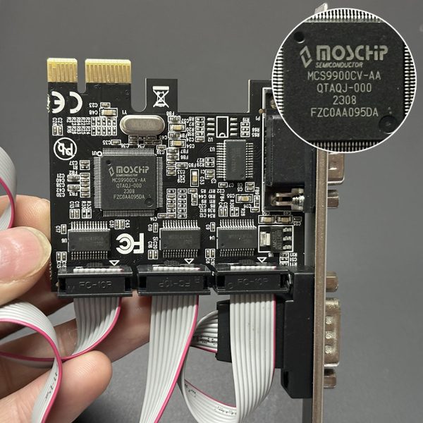 Nơi bán Card PCIe to 4 Port RS232 Serial chip MCS9900 hỗ trợ Win XP 7 ...