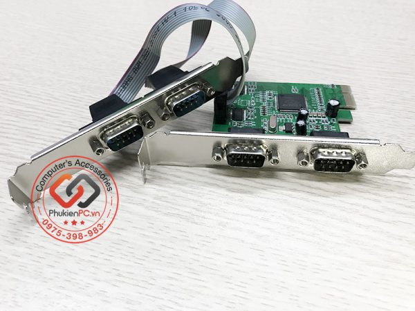 Card mở rộng PCI-E to 4 RS232 Chipset MCS9900