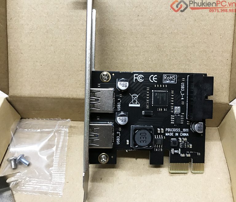 Card PCI-E to 2 USB 3.0, 20Pin Nec Renesas 720201