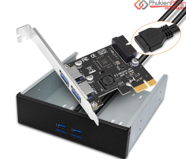 Card PCI-E to 2 USB 3.0, 20Pin Nec Renesas 720201