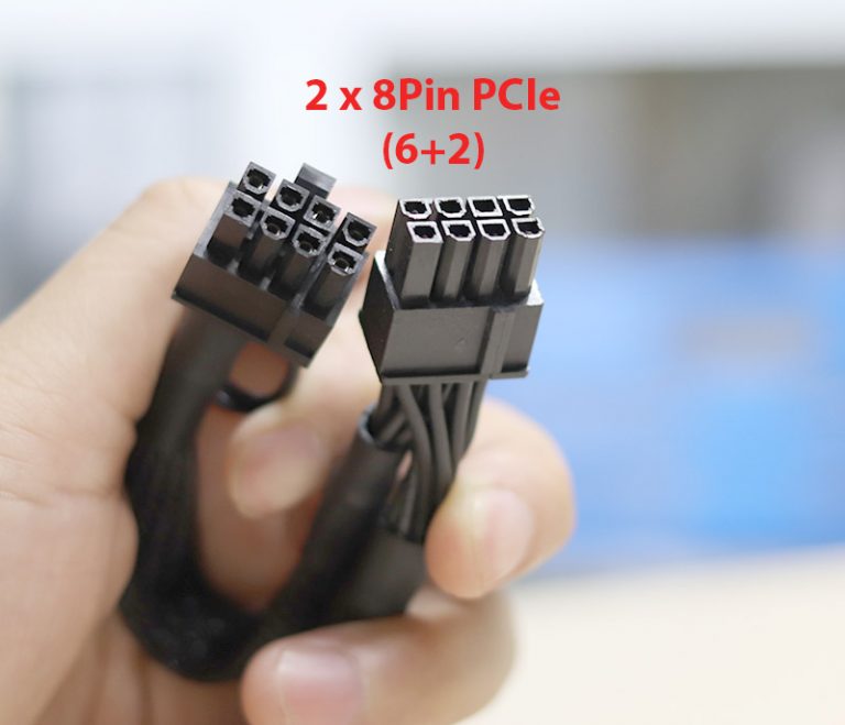 Một số cáp nguồn PSU 6Pin 8Pin Modular dây rời thông dụng