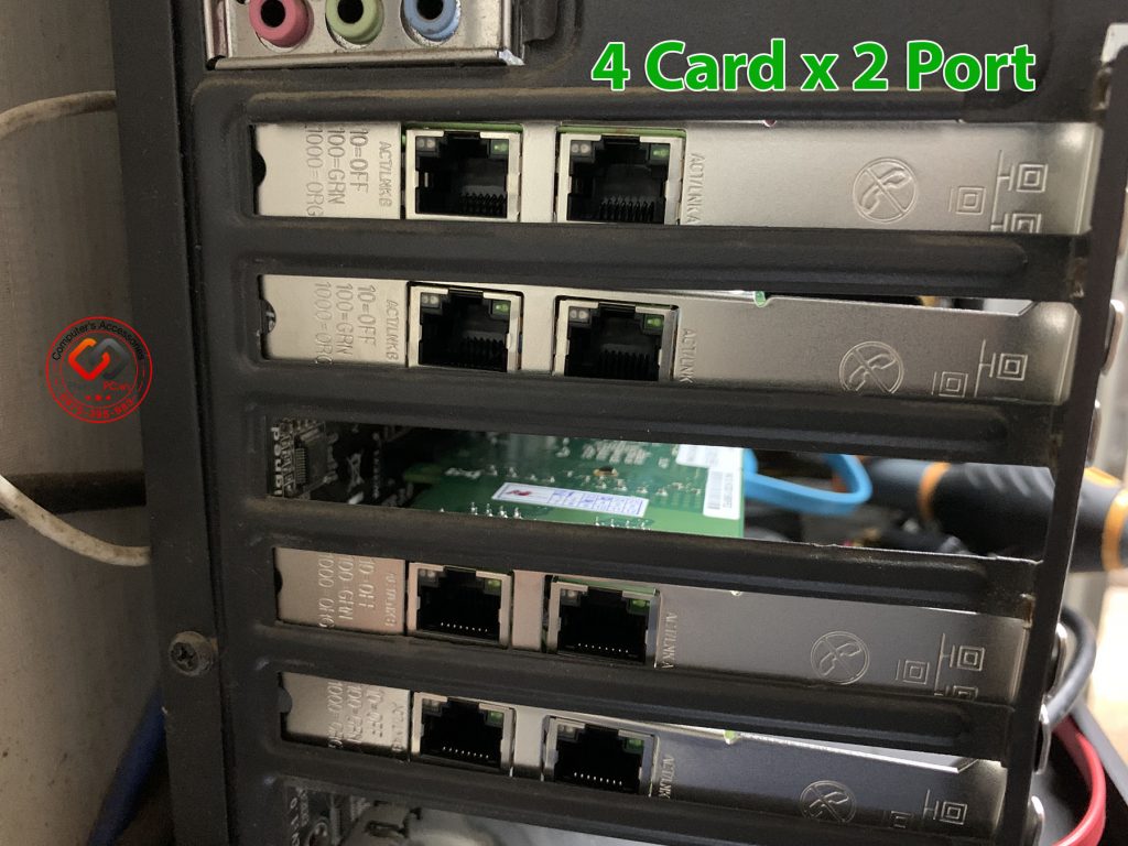 Card mạng PCI-e Gigabit Dual 2 RJ45 Port NIC 10/100/1000Mbps Server ...