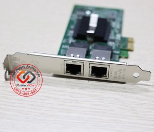 Card mạng PCI-e Gigabit Dual 2 RJ45 Port NIC 10/100/1000Mbps Server ...