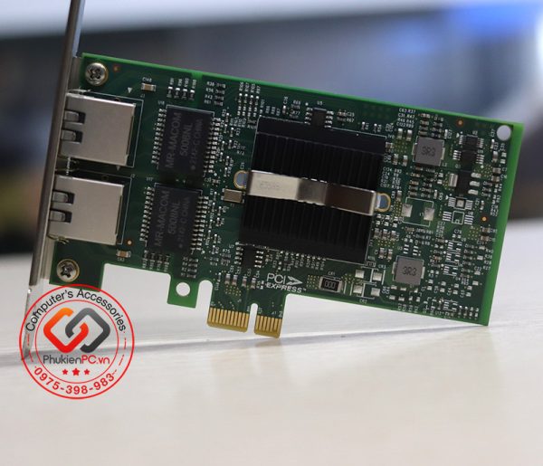 Card mạng PCI-e Gigabit Dual 2 RJ45 Port NIC 10/100/1000Mbps Server ...