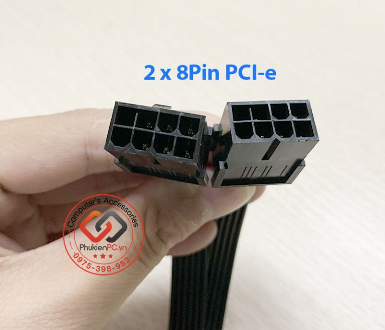 Cáp nguồn 2 8Pin sang Mini 12Pin VGA RTX 3090/3080/3070/3060/3050