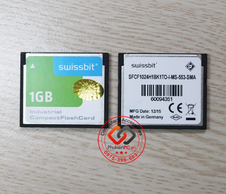 Thẻ nhớ CF Card Swissbit 1GB công nghiệp