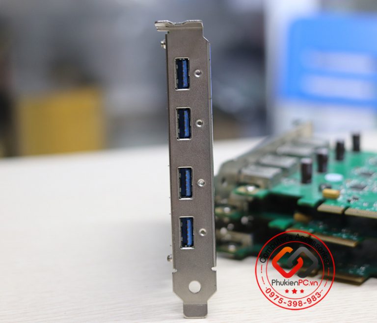 Card PCI-E 4x GEN2 ra 4 USB 3.0 5Gb chip Nec D720202