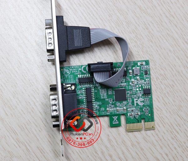 Card PCI-E to 2 RS232 Unitek Y-7504 Moschip MCS9922