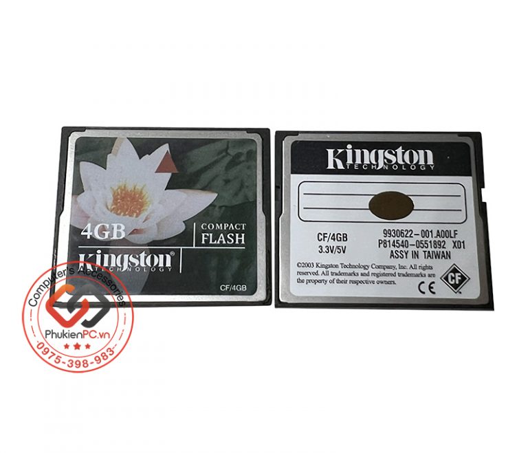 Thẻ nhớ CF 4GB Kingston CompactFlash memory card cho máy CNC, PLC