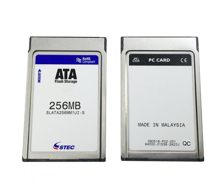 STEC PC CARD ATA PCMCIA Memory Card Industrial 256MB