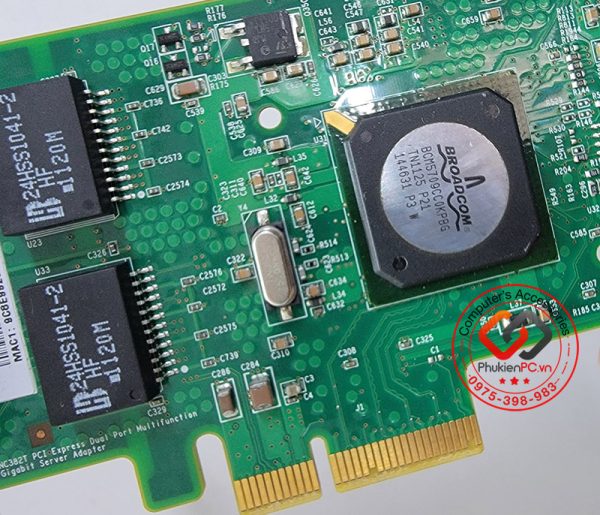 Card mạng PCIe x4 to LAN Ethernet 1000 cho PC Server (hàng tháo máy)