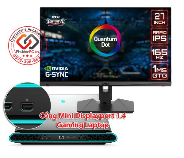 Cáp Mini Displayport sang Displayport 1.4 8K60hz 4K144hz dài 2M