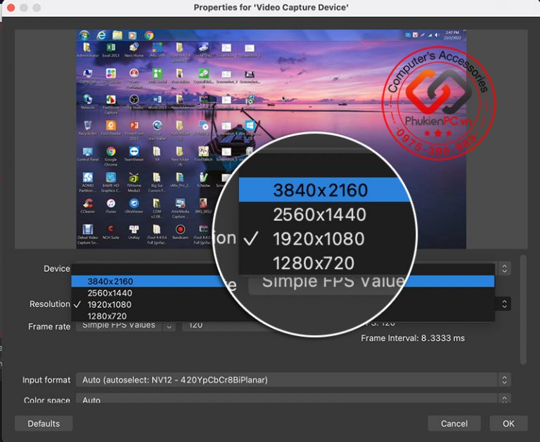 Thiết bị capture, live stream HDMI vào máy tính PC Laptop 4K 2K 1080P ...