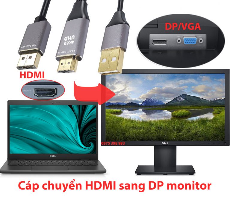 Nơi bán cáp chuyển HDMI sang Displayport màn hình dài 1.8 mét