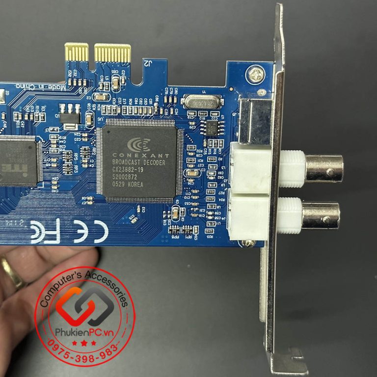 Card PCIe ghi hình 2 cổng BNC AV, S-video cho máy siêu âm, nội soi, camera