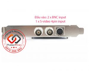 Card PCIe ghi hình 2 cổng BNC AV, S-video cho máy siêu âm, nội soi, camera