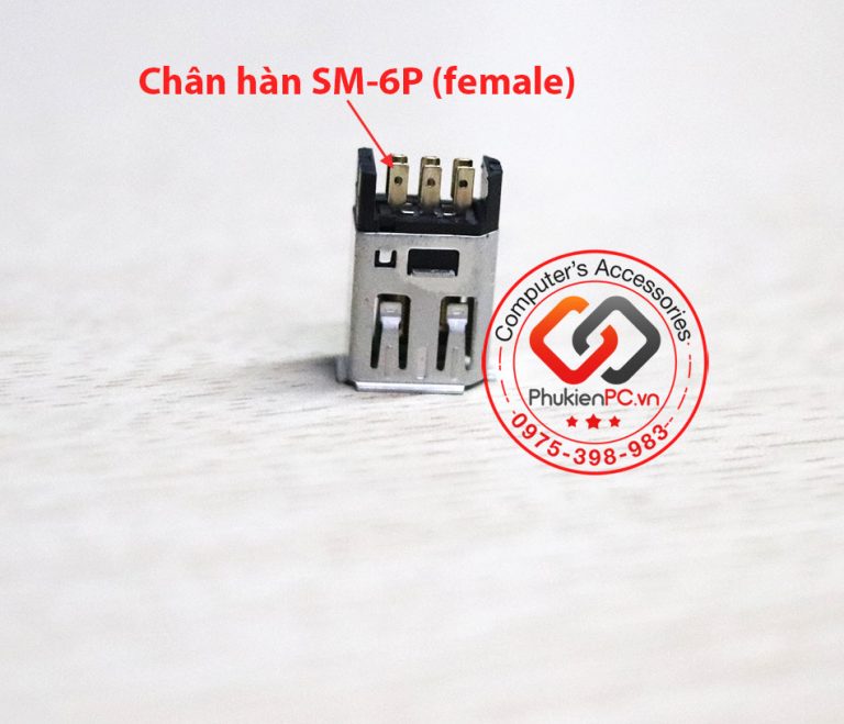 Đầu hàn cáp SCSI SM-6P female chân cái Servo, encoder