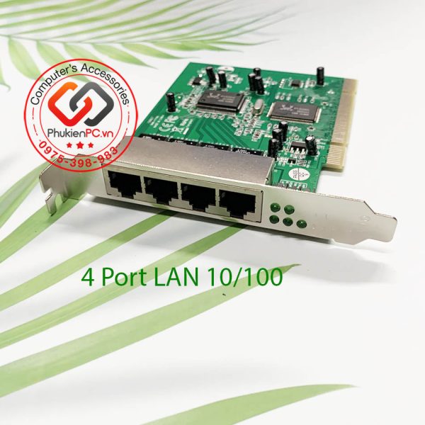Card PCI to 4 Port LAN Ethernet 10/100 Mbps