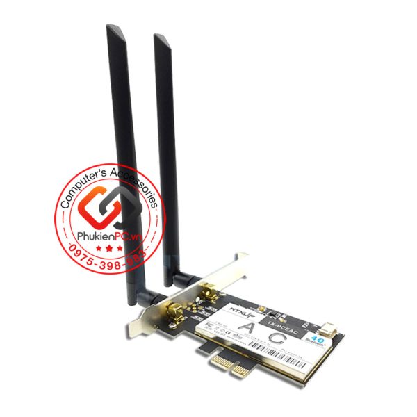 Card PCIE thu wifi, Bluetooth 4.0 5G, 2.4G Dual Band AC7260