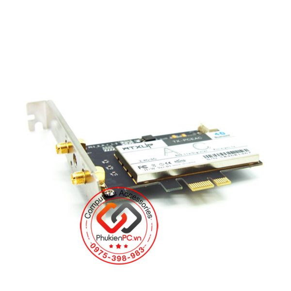 Card PCIE thu wifi, Bluetooth 4.0 5G, 2.4G Dual Band AC7260