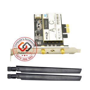 Card PCIE thu wifi, Bluetooth 4.0 5G, 2.4G Dual Band AC7260