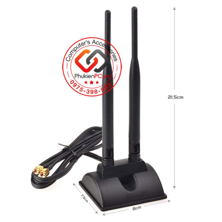 Anten kép 6 Dbi tăng tốc mạng wifi cho máy tính PC, Card Wifi