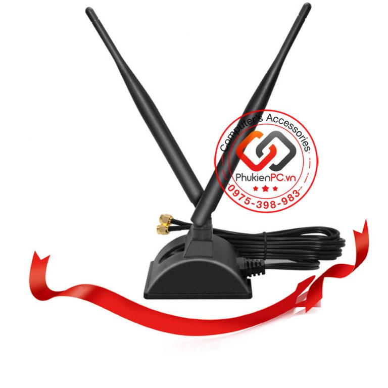 Anten kép 6 Dbi tăng tốc mạng wifi cho máy tính PC, Card Wifi