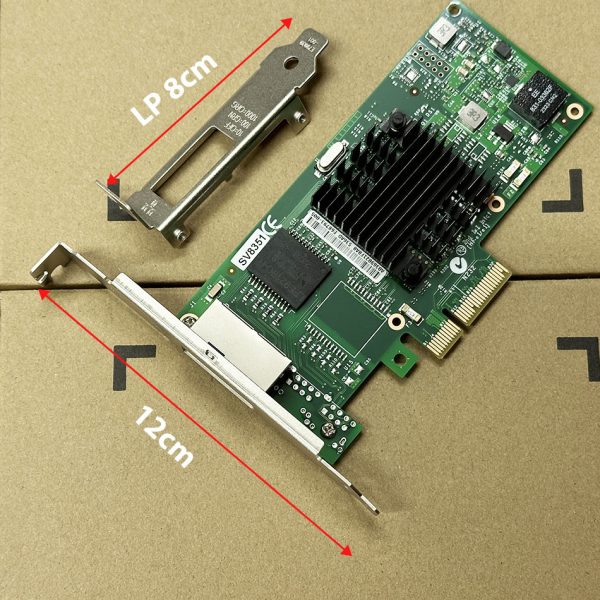 Card mạng PCIe 4x to 2 Gigabit Ethernet intel i350-T2 cho PC, server, máy chủ