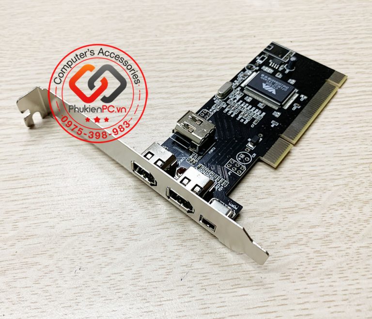 Card PCI Firewire 3 Port 1394A 6Pin, 1 Port 1394 4pin