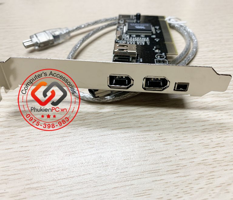 Card PCI Firewire 3 Port 1394A 6Pin, 1 Port 1394 4pin